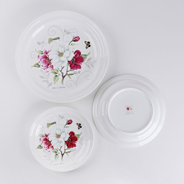 kitchen malling 레트로 본 차이나 접시, 앞접시 3size 택1 - 핫트랙스