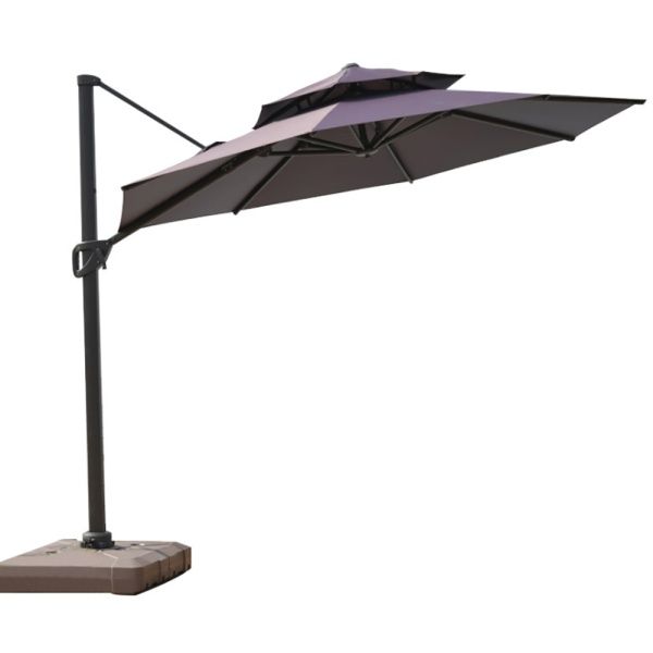 shoppingplan 고급형 각도조절 2.5m 대형 파라솔(커피) 정원파라솔 - 핫트랙스