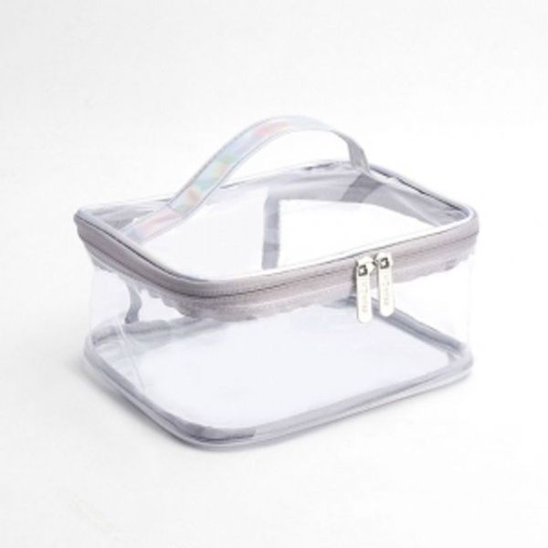 hplusmall 네오 방수 투명 파우치(실버) 세면백 화장품파우치[WB - 핫트랙스