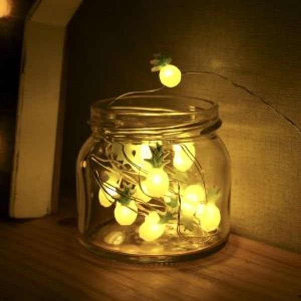 hplusmall 20구 파인애플 와이어 무드등/ 2M LED 줄조명[WC7C8D7 - 핫트랙스