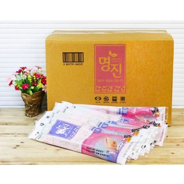 hplusmall (BOX)명진고무장갑(바이리빙 중)핑크_100개입-박스 - 핫트랙스