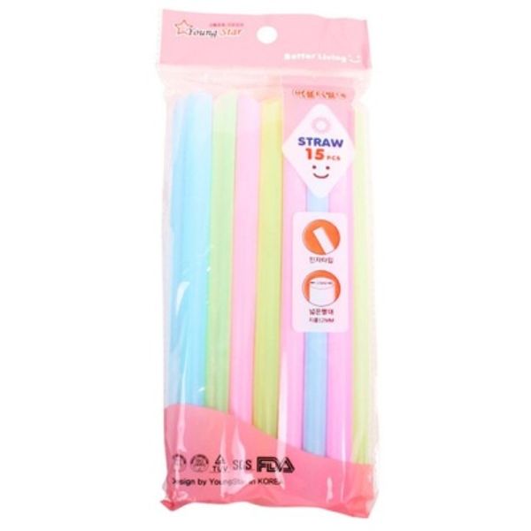 hplusmall (set)버블티빨대(15P) 10개 - 핫트랙스