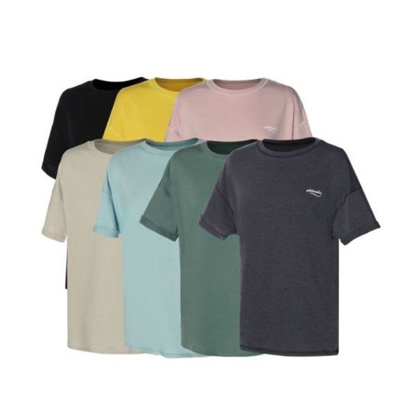 hplusmall 여성 소매 롤업 반팔 티셔츠 1P 요가복 상의 반팔티 - 핫트랙스