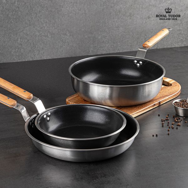 arbast [로얄튜더] 리버티 통3중 하이후라이팬 22cm - 핫트랙스