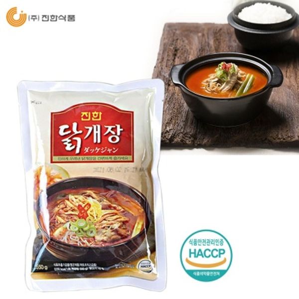 hplusmall V 진한식품 닭개장 550g 1팩/ 즉석 간편식 국 탕 요리 - 핫트랙스