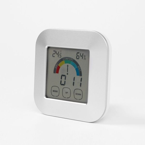 hplusmall 터치스크린 온도계 습도계 자석 디지털 알람 시계[WC4 - 핫트랙스