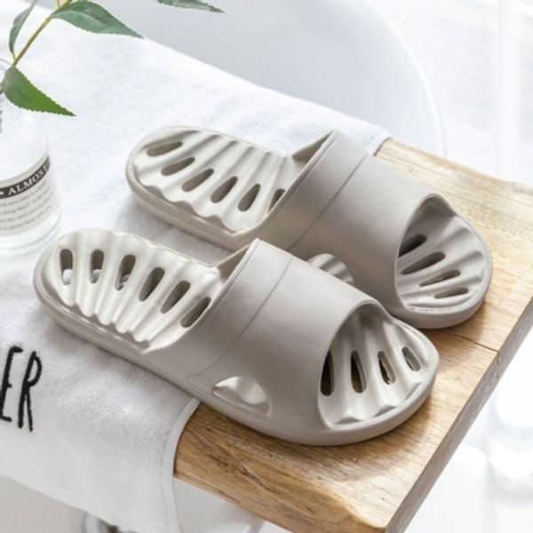 hplusmall 미끄럼방지 욕실화 화장실 베란다 EVA 슬리퍼 그레이 - 핫트랙스