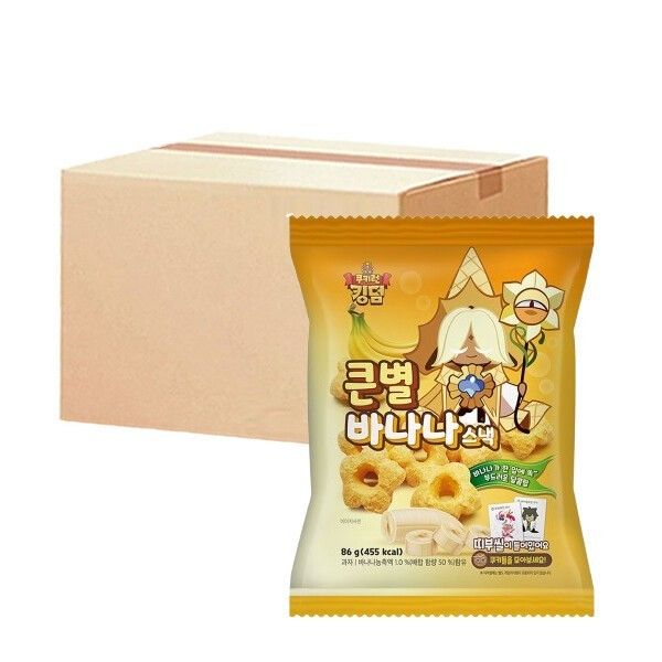 connectv [대산] 쿠키런 큰별 바나나 스낵 86g x 12봉지 - 핫트랙스
