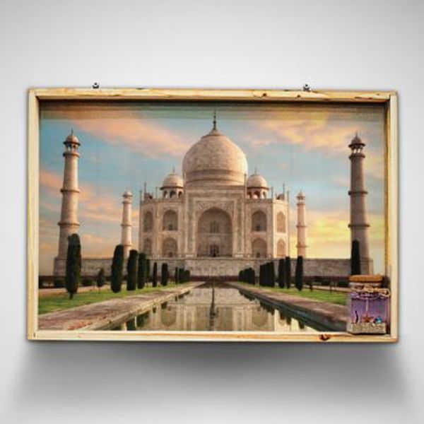 ggoomim tf884-우드프레임액자_인도의타지마할 - 핫트랙스