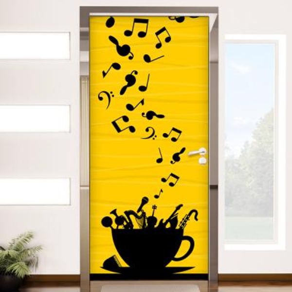 ggoomim ck737-음악이내리는카페_현관문시트지 - 핫트랙스