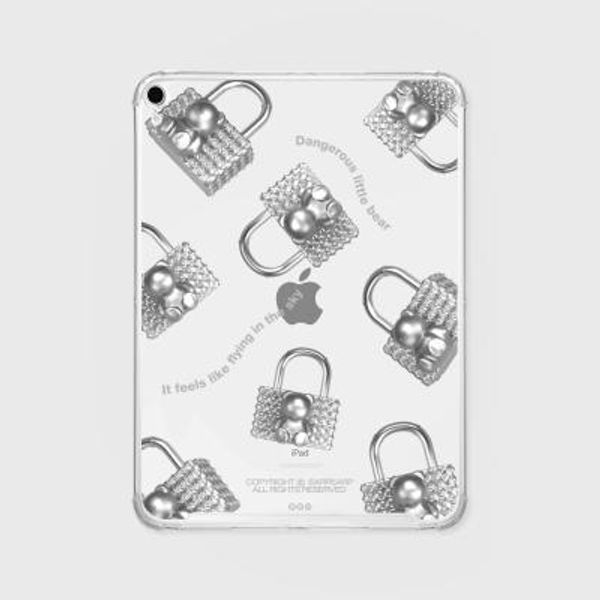 EARPEARP COVY PADLOCK PATTERN-GREY(아이패드-클리어하드) - 핫트랙스