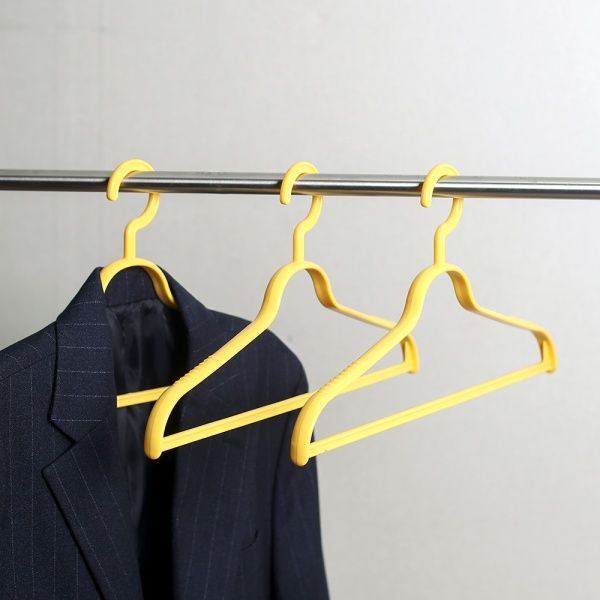 shoppingplan 비비드 플라스틱 옷걸이 3p바지걸이 정장옷걸이 행거 - 핫트랙스