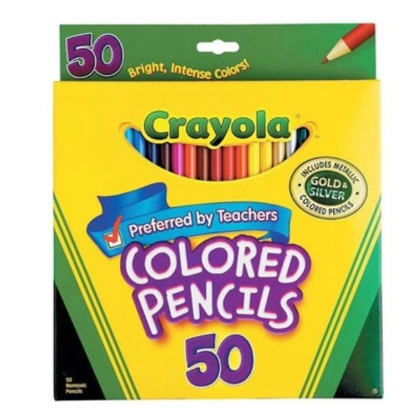 hplusmall 크레욜라 일반 색연필 50색 - 핫트랙스