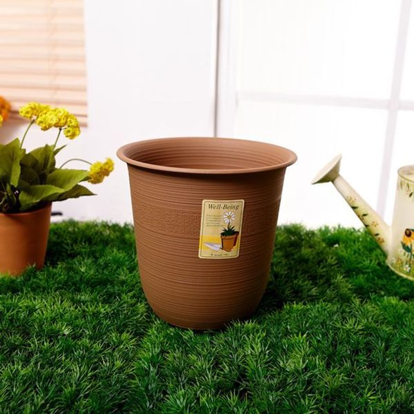 hplusmall 원형화분 3호 브라운 실내화 W279B69 - 핫트랙스