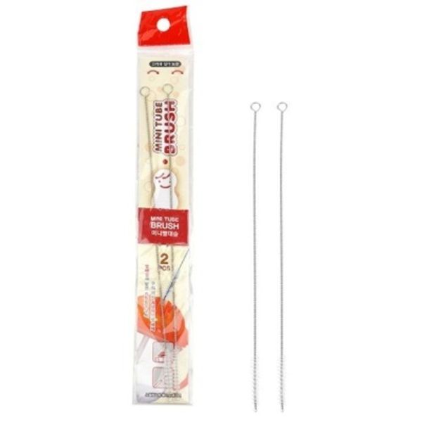 hplusmall 미니 빨대 솔 (10개 묶음) 빨대 청소솔 - 핫트랙스