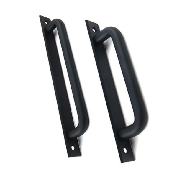 hplusmall 2구 ㄷ자 봉판 가구 손잡이 흑색 192p DIY 옷장 서랍 - 핫트랙스