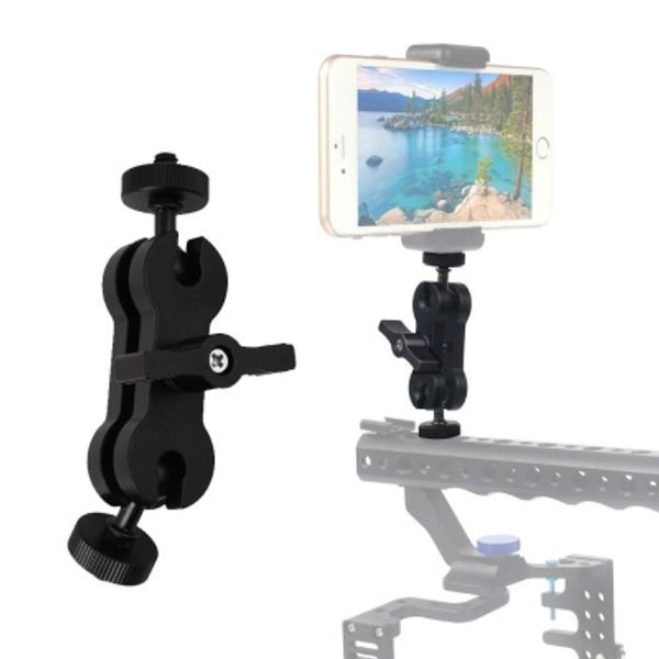 hplusmall 1 4 나사 볼 헤드 마운트 DSLR 카메라 플래쉬 미니 램 - 핫트랙스