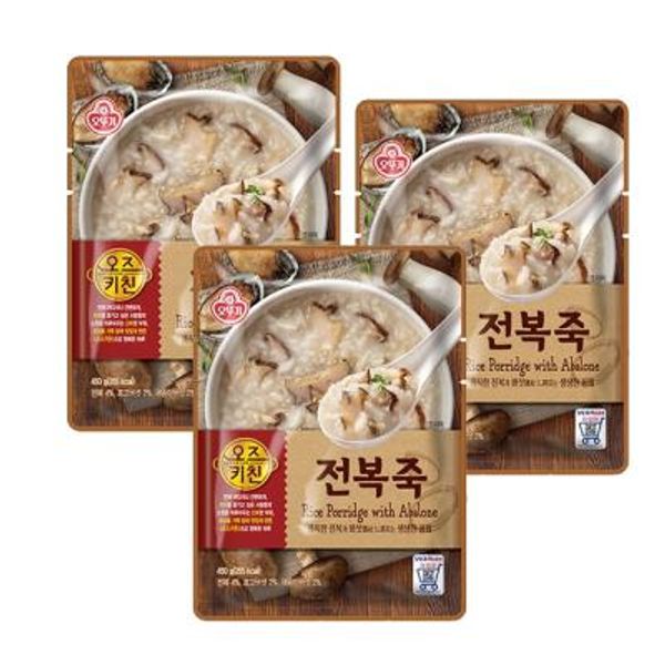 Ottogi [오뚜기] 오즈키친 전복죽 (450g) x 3 - 핫트랙스