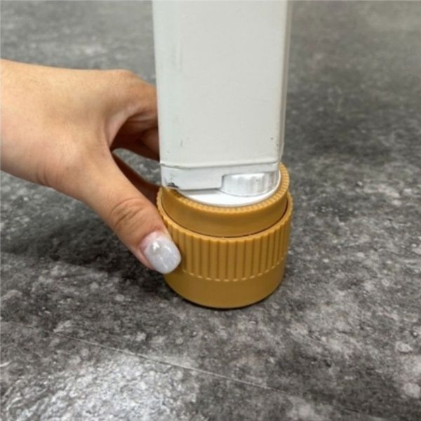 hplusmall 1세트(4개) 5cm 우드색 원형 다리 높이 조절발 책상[W - 핫트랙스