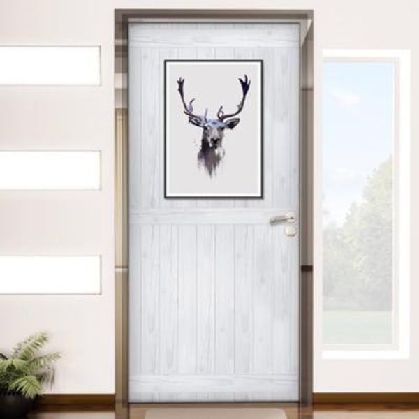 ggoomim ig148-북유럽애니멀아트(순록)_현관문시트지 - 핫트랙스