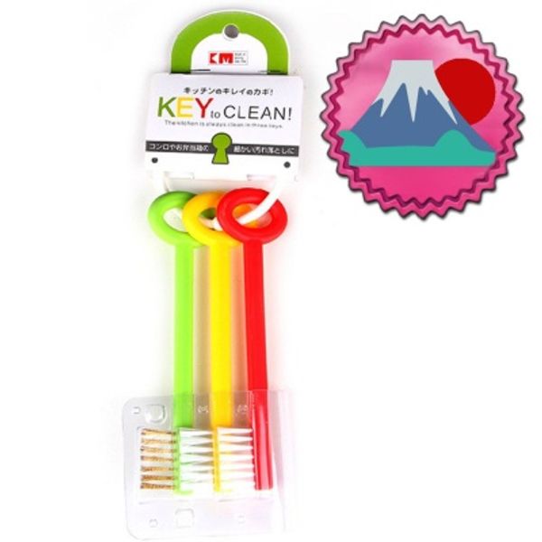 hplusmall 일본마트상품 철솔 병솔 틈새 브러시 3종세트 - 핫트랙스