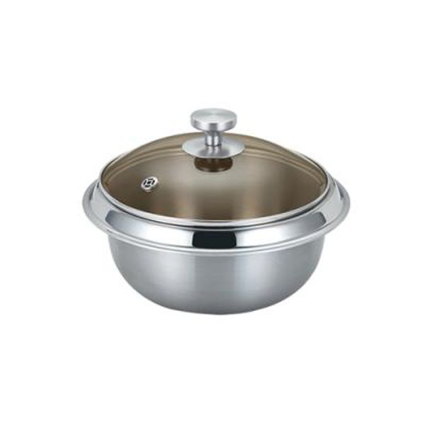 TJ-shop 밀양도자기 가마솥 스텐 냄비 16cm - 핫트랙스