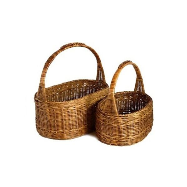 hplusmall 미얀마 천연 라탄 로즈 바스켓 M NO_BK069 - 핫트랙스