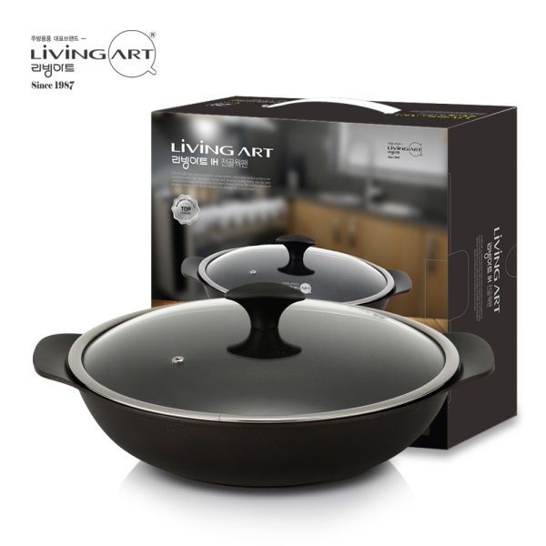 GIBONGKOREA [리빙아트] IH 전골 웍팬 32cm - 핫트랙스