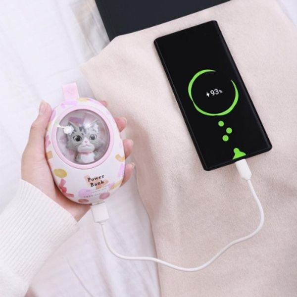 ZIPDREE 고양이 우주캡슐 LED 보조배터리 10000mAh - 핫트랙스