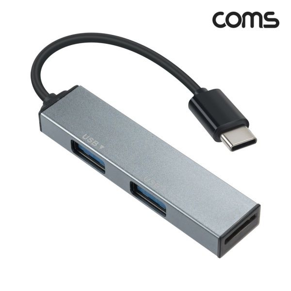 hplusmall Coms USB 3.1 C타입 멀티 허브 3in1 USB 2.0 - 핫트랙스