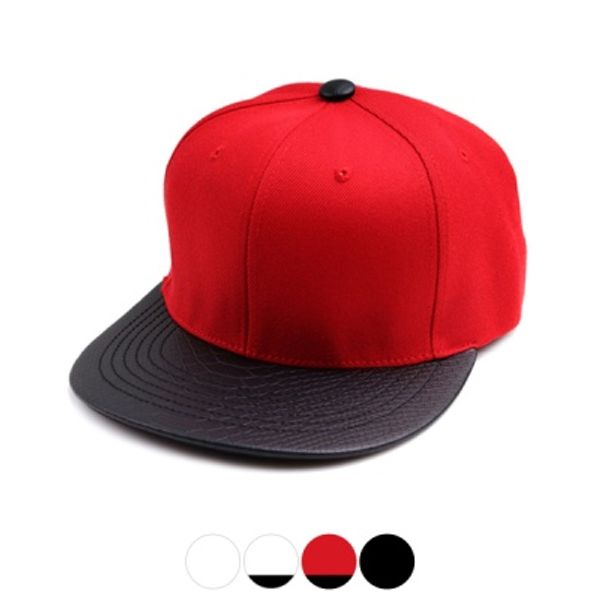 DICUBO [디꾸보]브림 배색 스네이크 버클 스냅백 모자 ET812 - 핫트랙스