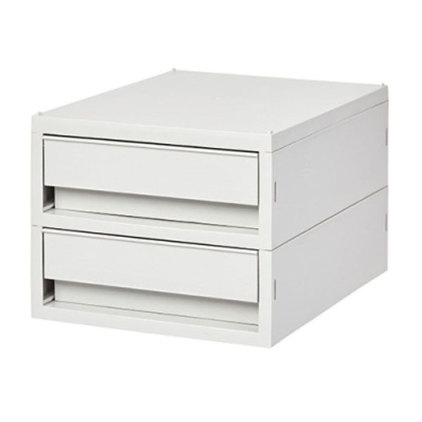 hplusmall 뉴트로소품함 중형2단_소품 수납 정리함 리빙박스 - 핫트랙스