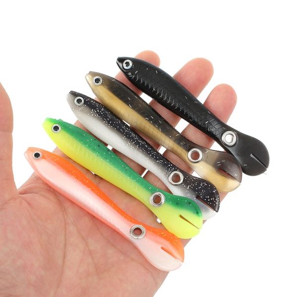 shoppingplan 리얼 미꾸라지 루어 5p세트 소프트 움직이는 가짜미끼 - 핫트랙스