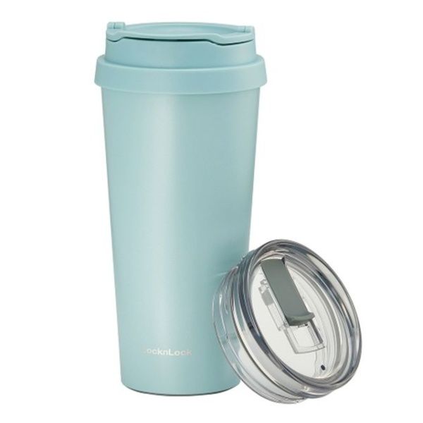 hplusmall 락앤락 뉴클립2WAY 더블 이중텀블러 540ml 스카이블루 - 핫트랙스