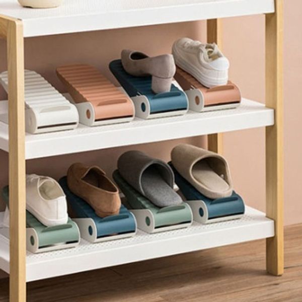 hplusmall 현관 신발 수납 보관함 슈케이스 슈즈렉 정리대 블루 - 핫트랙스