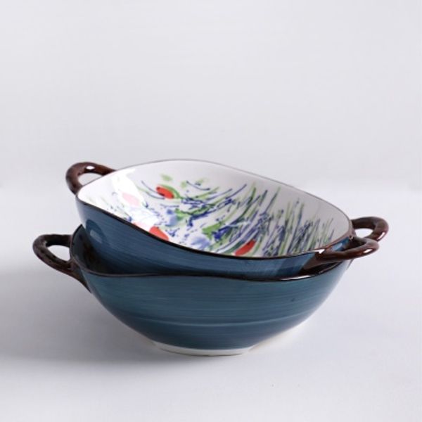 kitchen malling 블루가든 손잡이 샐러드볼(중) 2p 세트 - 핫트랙스