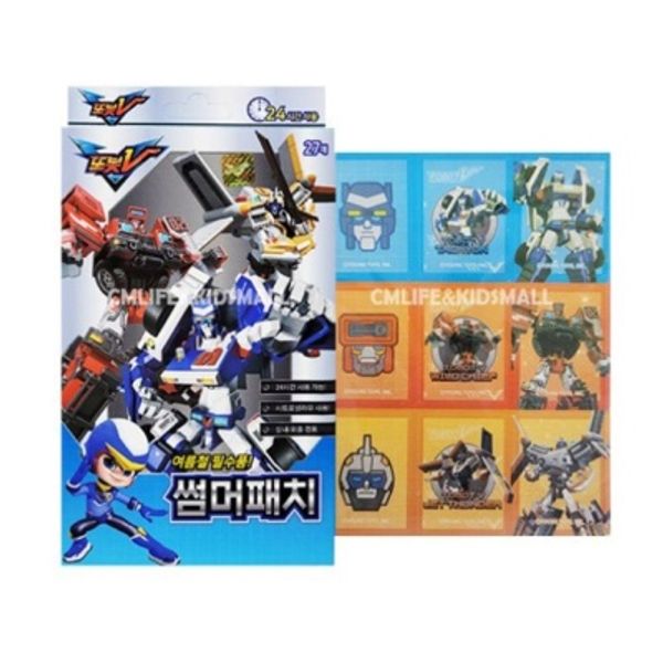 hplusmall CO 또봇V 썸머패치 27매입 어린이 캐릭터밴드 - 핫트랙스