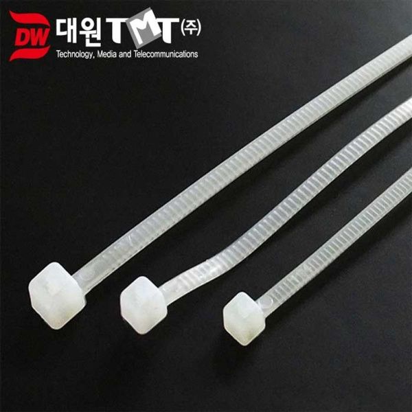 hplusmall 케이블타이 소 100개입 흰색 100MM - 핫트랙스