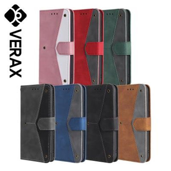 VERAX 갤럭시S22 레더 베이직 레터 커버 가죽 케이스 P174 - 핫트랙스