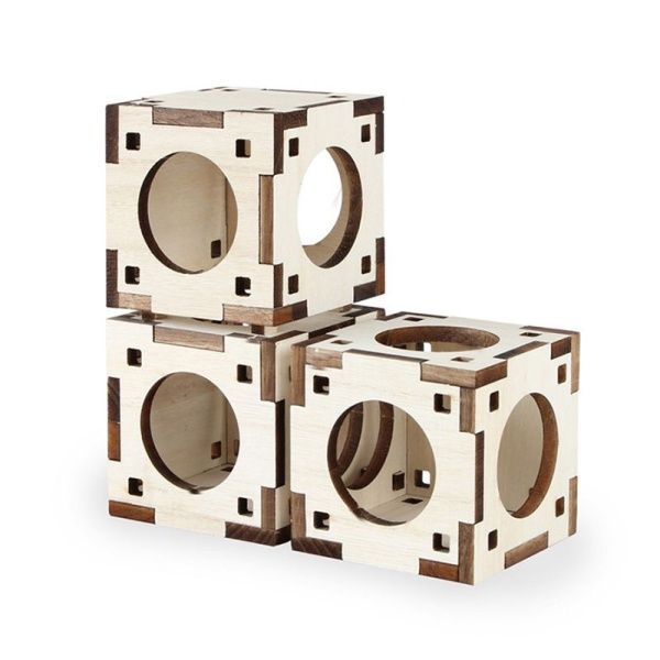 hplusmall 펫 목재 입체퍼즐 - 햄스터 놀이터 정글짐 - 핫트랙스