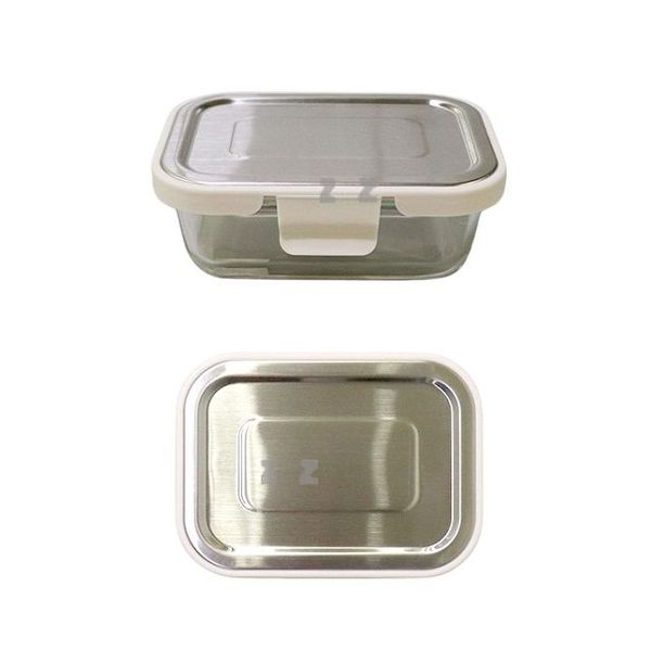 hplusmall 직사각 스텐 유리 밀폐통 2 WE2E762 - 핫트랙스