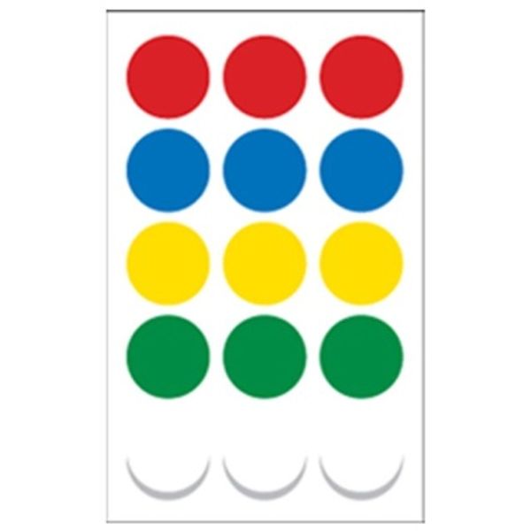 hplusmall 원형스티커 분류라벨 지름25mm 7매입 혼합 300 1 - 핫트랙스