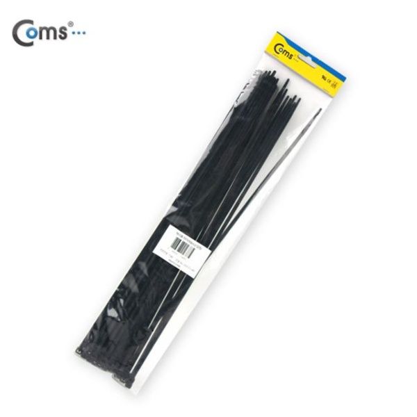 hplusmall (COMS) 케이블타이 Black 400mm(50개입)/선정리[WC601 - 핫트랙스