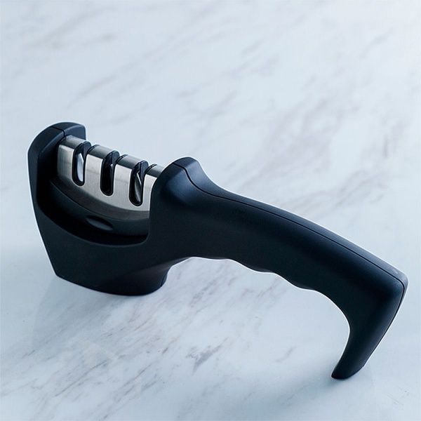 hplusmall 다이아몬드 3단 부엌칼 가위 칼 숫돌 샤프너 칼갈이 - 핫트랙스