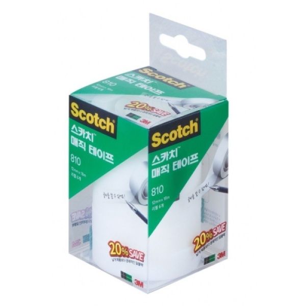 hplusmall 스카치 매직테이프 리필 (_810R-6)(12x18) 세이빙팩[W - 핫트랙스