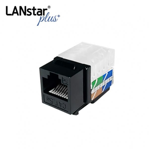 GOLFIA UTP CAT5E 8P8C 키스톤잭 모듈 L타입블랙 - 핫트랙스