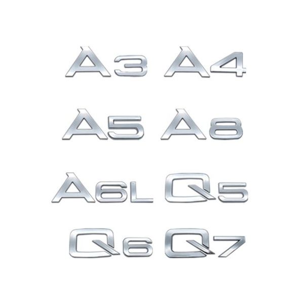 hplusmall S11 아우디 전용 네임드 엠블럼 스티커 A3 A4 A8 Q5[W - 핫트랙스