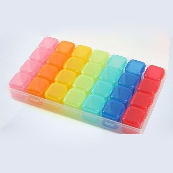 hplusmall 다용도 PVC 수납함 알약통 28칸(WDC13FA) - 핫트랙스