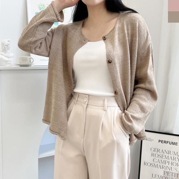 hplusmall 여성 루즈핏롱 여자 데일리 롱가디건 루즈핏 아우터[W - 핫트랙스