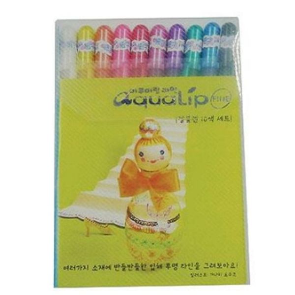 hplusmall 아쿠아립 파인 10색세트 젤 W1A776E - 핫트랙스